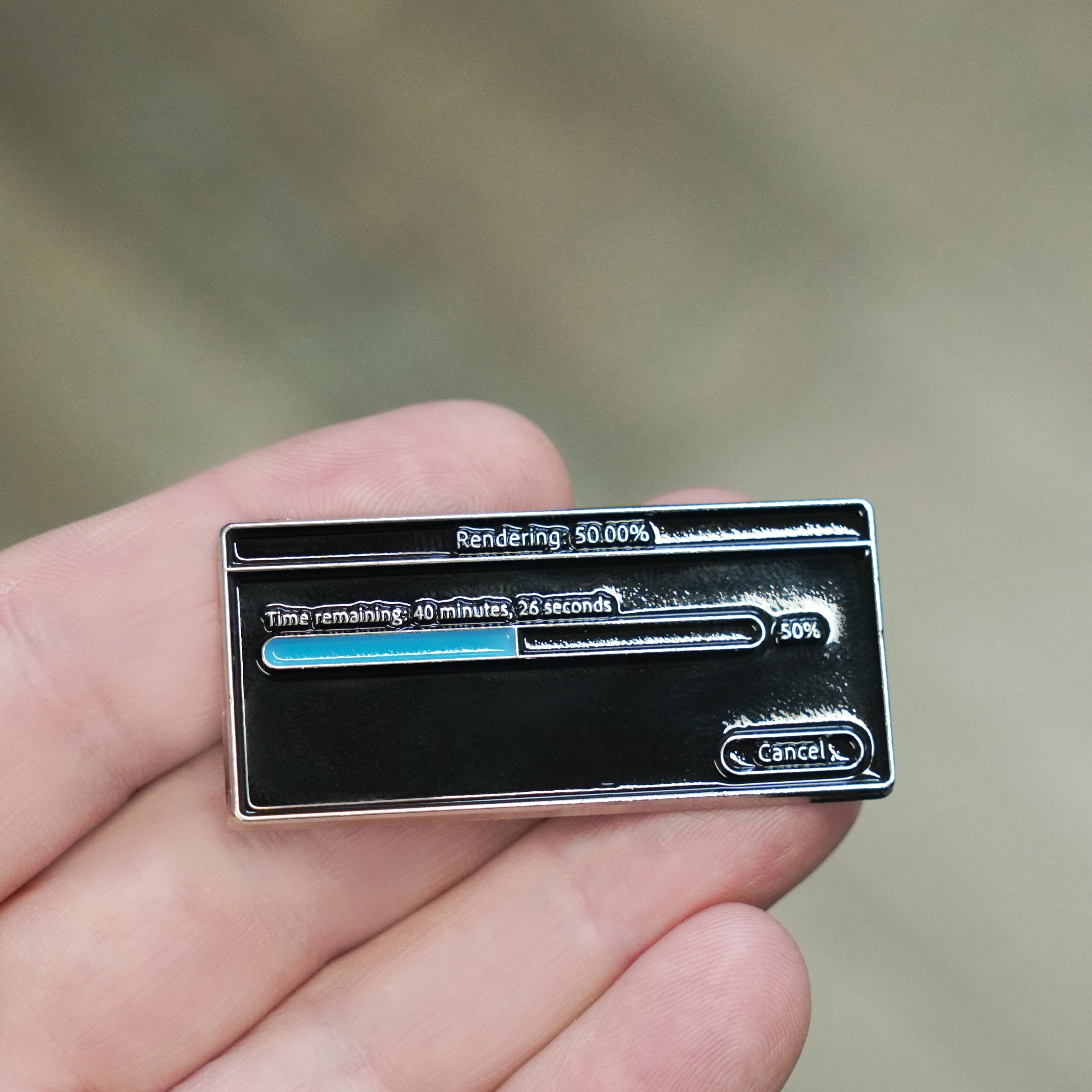 Render Bar Enamel Pin Film Pin Society