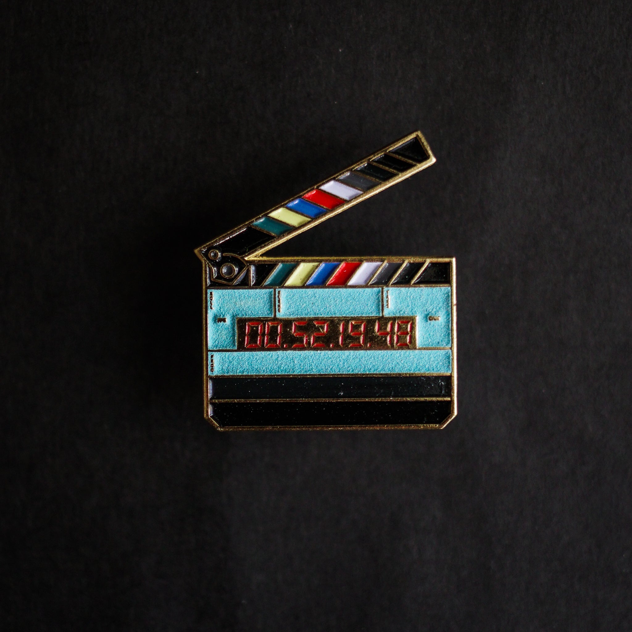 Timecode Slate Enamel Pin (Glow in the Dark) – Film Pin Society