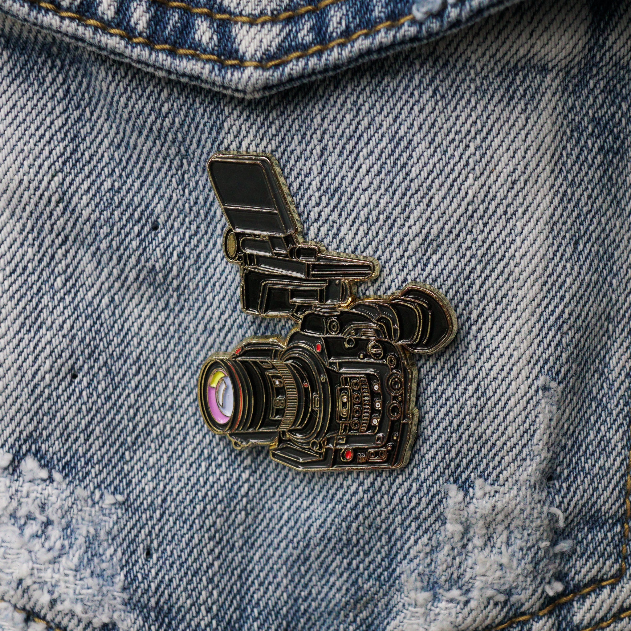 Doc Camera Enamel Pin – Film Pin Society