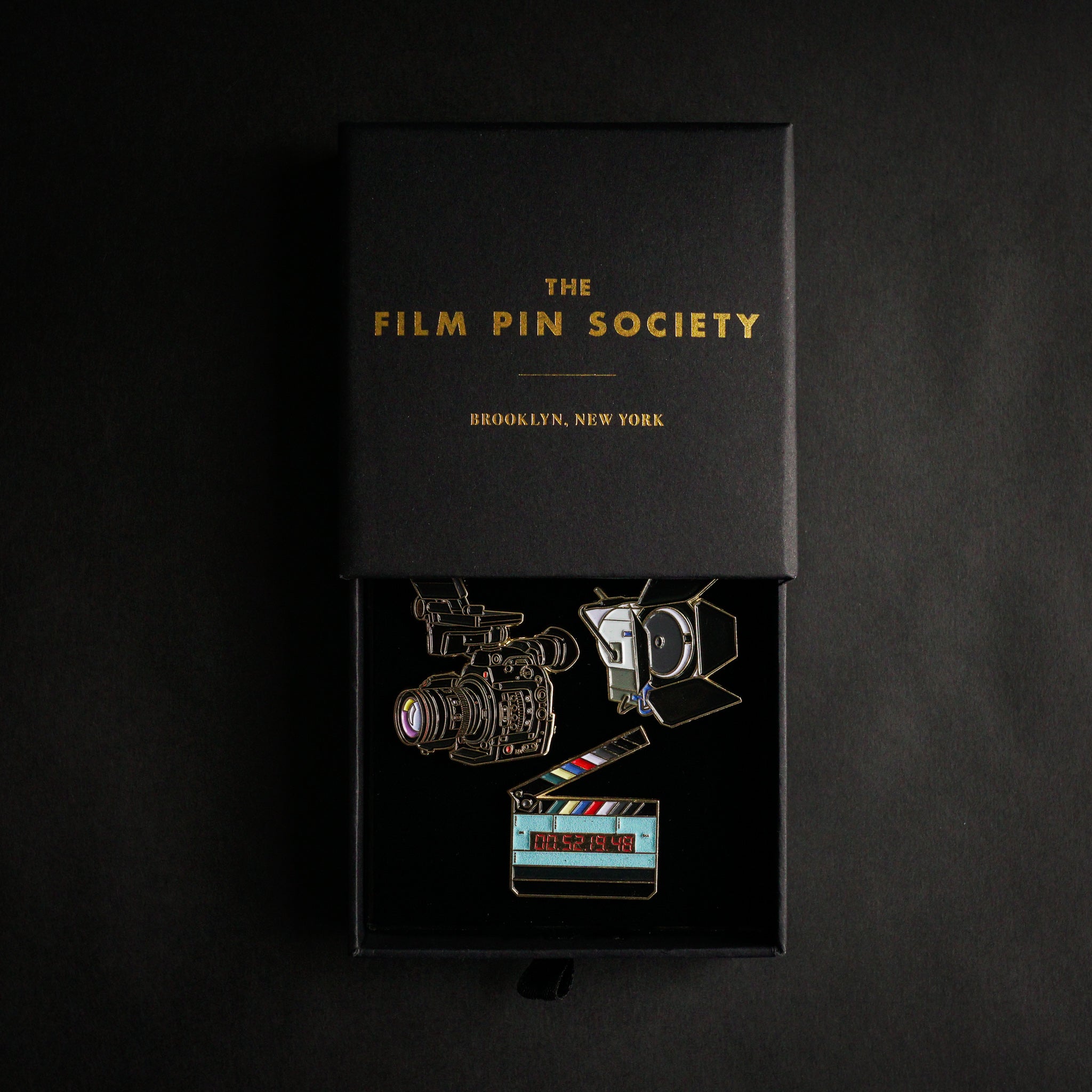 Lights, Camera, Action Pin Box Set – Film Pin Society