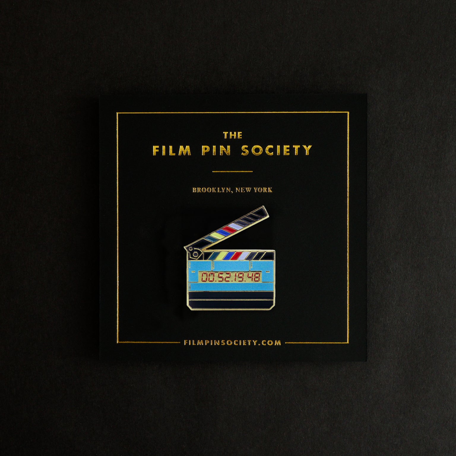 Timecode Slate Enamel Pin (Glow in the Dark) – Film Pin Society