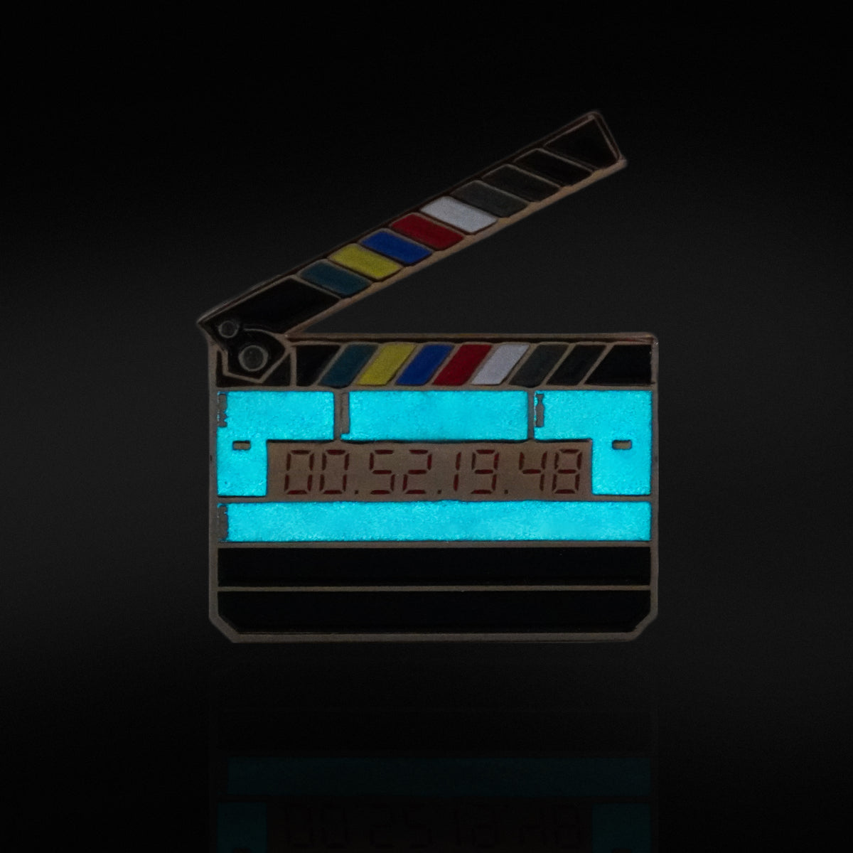 Timecode Slate Enamel Pin (Glow in the Dark) – Film Pin Society