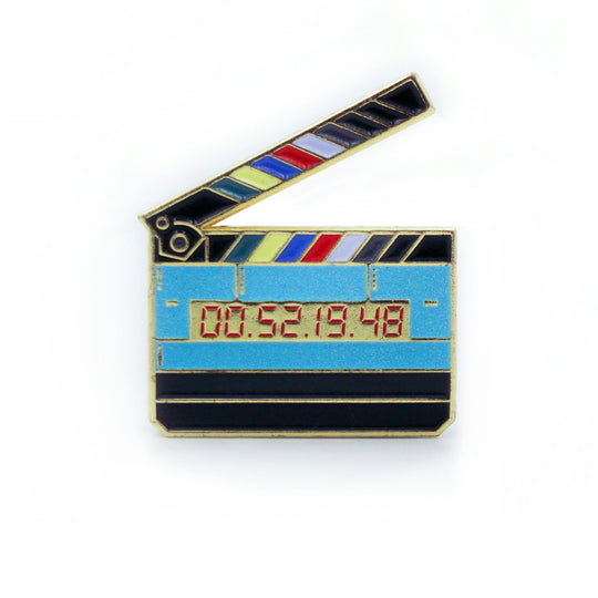 Timecode Slate Enamel Pin (Glow in the Dark) – Film Pin Society